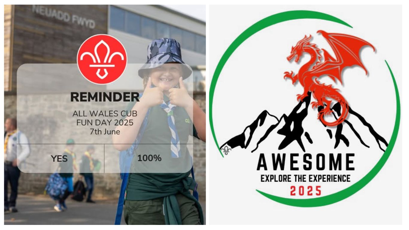 All Wales Cub Fun Day and Awesome '25 Explorer camp on sale next week ...